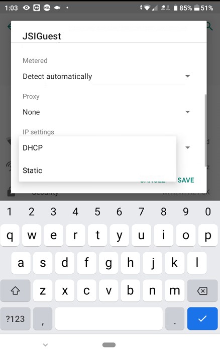 Static IP on Android